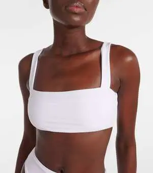 Jade Swim Coast Bikini Top - White