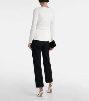 Safiyaa Manya Crêpe Top - White