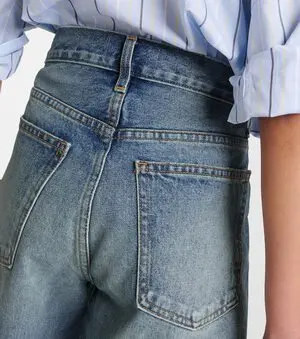 NILI LOTAN Russel Low-rise Denim Shorts