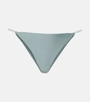 Jade Swim Micro Bare Minimum Bikini Bottoms - Blue