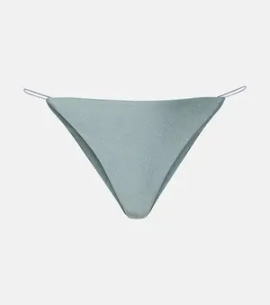 Jade Swim Micro Bare Minimum Bikini Bottoms - Blue