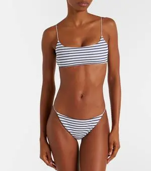 Jade Swim Micro Bare Minimum Bikini Bottoms - White