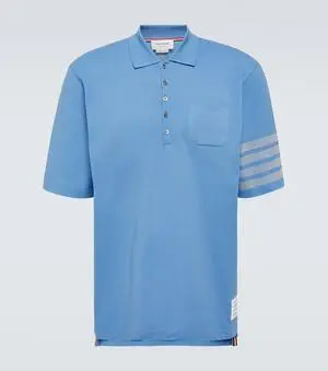 Thom Browne 4-bar Cotton Piqué Polo Shirt