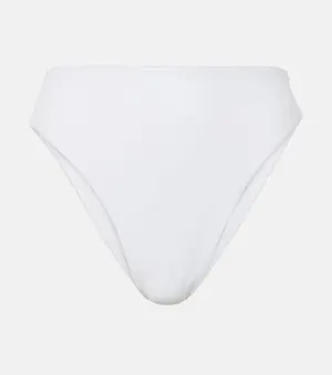 Jade Swim Incline High-rise Bikini Bottom - White