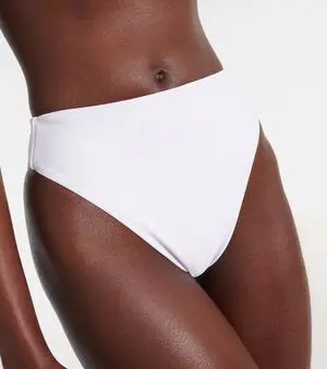 Jade Swim Incline High-rise Bikini Bottom - White