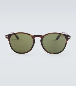 TOM FORD Tom Ford Lewis Round Sunglasses Brown