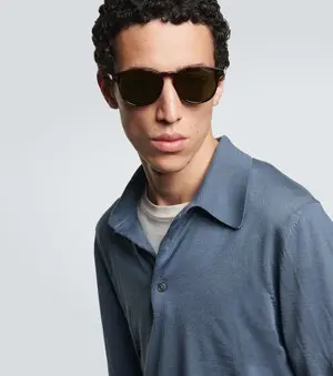 TOM FORD Lewis Round Sunglasses - Brown