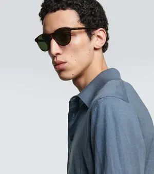 TOM FORD Lewis Round Sunglasses - Brown