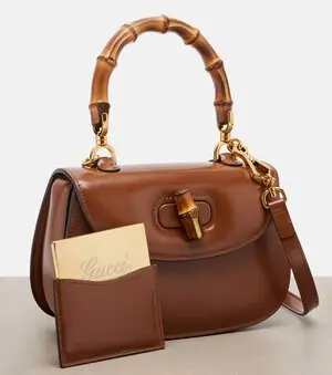 Gucci Bamboo 1947 Small Leather Top-handle Bag - Brown
