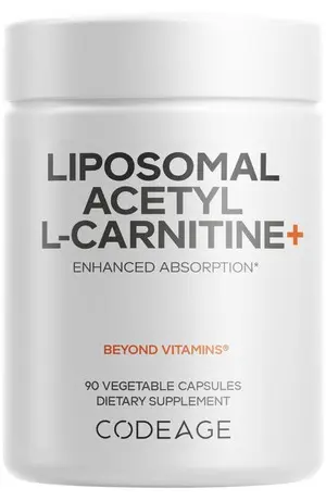 CODEAGE Liposomal Acetyl-l-carnitine 500mg Supplement - White