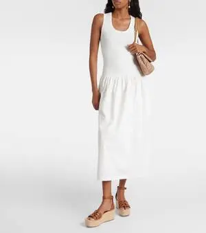 Tory Burch Ines Leather Espadrille Wedges - Brown