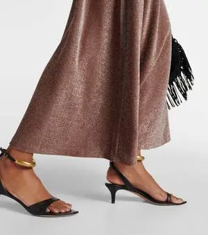Johanna Ortiz Ring-detail Maxi Skirt - Brown