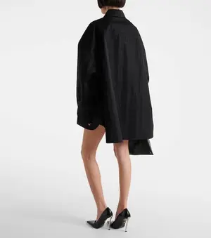 Wardrobe.NYC Oversized Cotton-blend Drill Shirt - Black