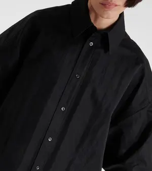 Wardrobe.NYC Oversized Cotton-blend Drill Shirt - Black