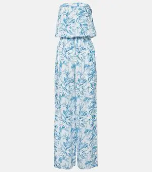 Melissa Odabash Naomi Strapless Jumpsuit - Blue