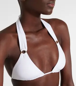 Melissa Odabash Caracas Triangle Bikini Top - White