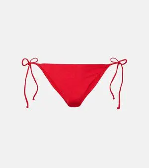 Jade Swim Ties Bikini Bottoms - Red