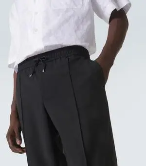 Valentino Garavani Wool And Mohair Slim Pants