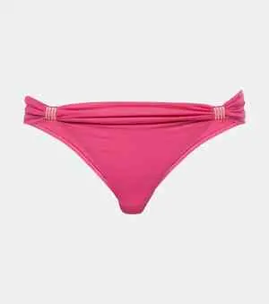Melissa Odabash Grenada Embellished Bikini Bottom - Pink