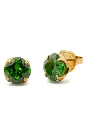 Kate Spade New York Round Stud Earrings - Green/gold