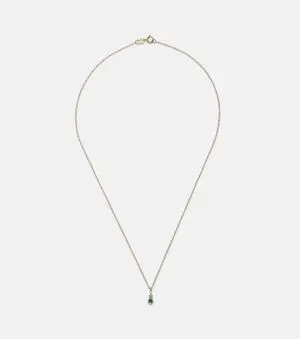 STONE AND STRAND 14kt Yellow Choker With Emerald And Diamond - Gold