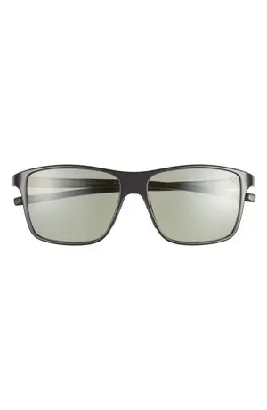 Tag Heuer Bolide Rectangle Sunglasses - Matte Black / Green Polarized