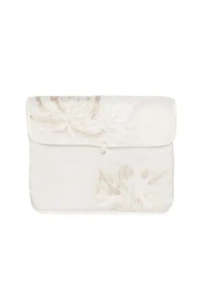 Natori Bridal Embroidery Lingerie Bag - White