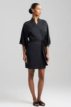 Natori Bliss Harmony Lace Applique Wrap