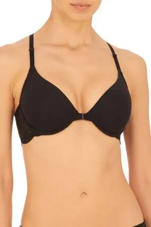 Natori Lush Front Close Contour Underwire Bra - Black