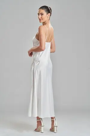 Natori Bridal Embroidery Slip Dress
