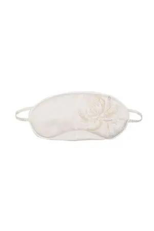 Natori Bridal Embroidery Eyemask - White