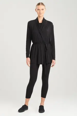Natori Feathers Element Wrap - Black