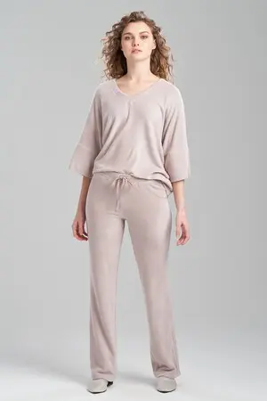 Natori Terry Lounge Pants Natural