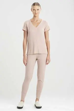 Natori Ulla V-neck Top - Neutral