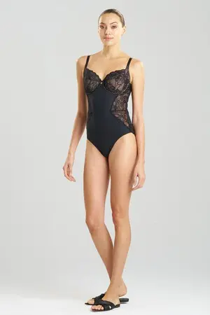 Natori Statement Full Fit Underwire Bodysuit - Natural