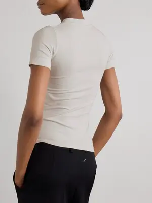 Balenciaga Embroidered Fitted T-shirt - White