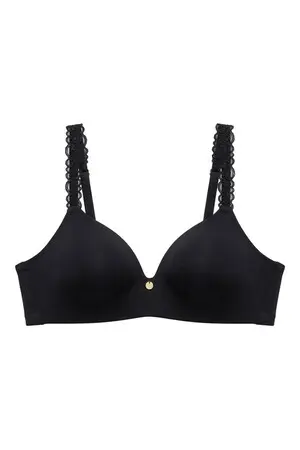 Natori Pure Luxe Wireless Contour Bra - Black