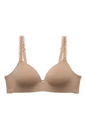 Natori Pure Luxe Wireless Contour Bra - Gold