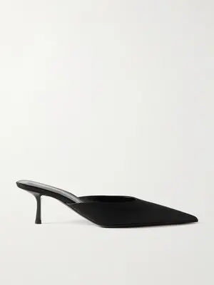 Saint Laurent Barbara Satin Mules