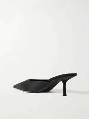Saint Laurent Barbara Satin Mules