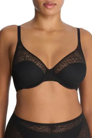 Natori Pretty Smooth Full Fit Contour Underwire Bra - Black