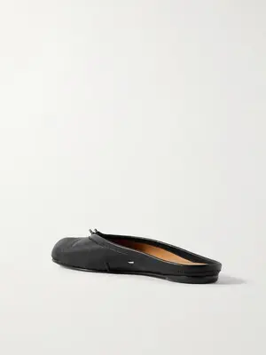 MAISON MARGIELA Tabi Leather Slippers - Black