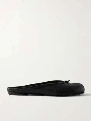 MAISON MARGIELA Tabi Leather Slippers - Black