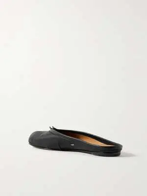 MAISON MARGIELA Tabi Leather Slippers - Black