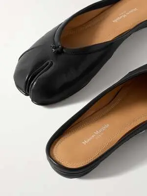 MAISON MARGIELA Tabi Leather Slippers - Black