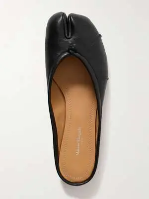 MAISON MARGIELA Tabi Leather Slippers - Black