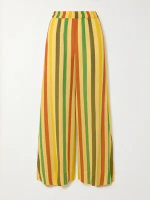 Suzie Kondi Elira Striped Wide-leg Pants