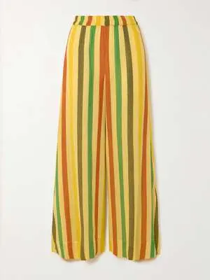 Suzie Kondi Elira Striped Wide-leg Pants
