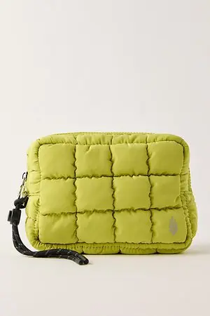 Free People Quilted Mini Case Honeydew