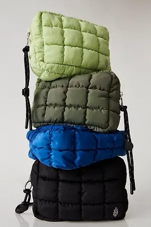 Free People Quilted Mini Case - Washed Sage